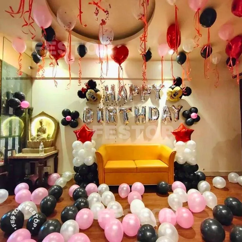 Mickey Mouse Birthday Decoration at Home | FESTOP